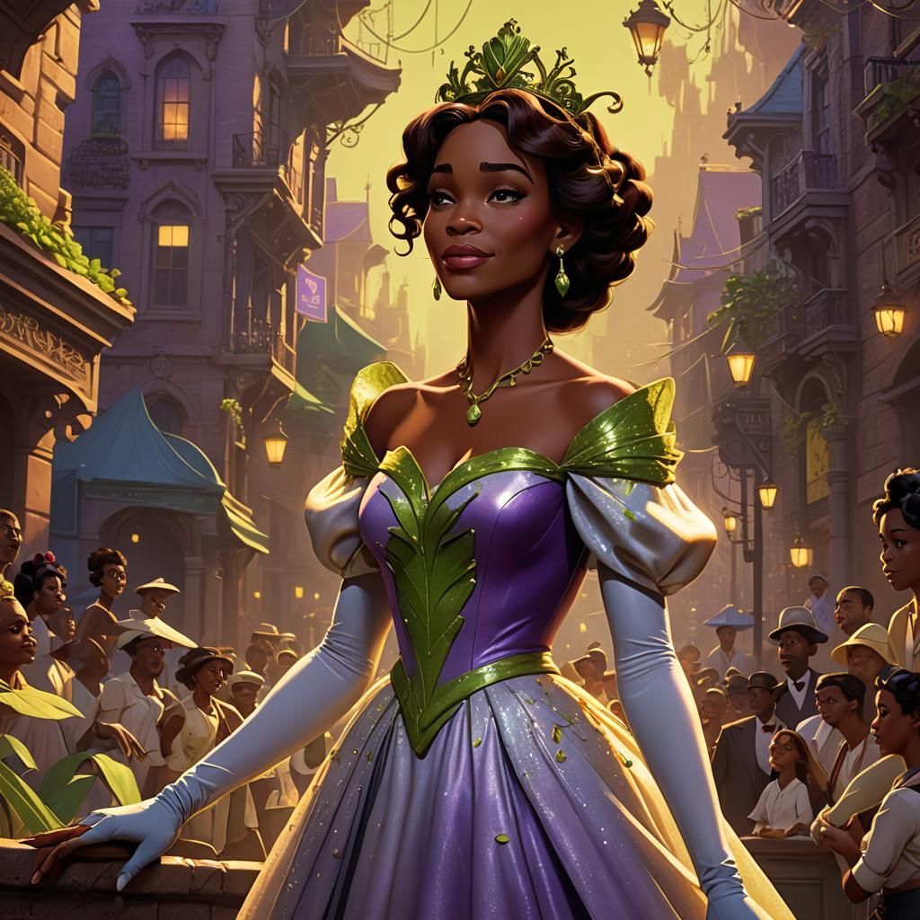 Young Whitney Huston As Tiana from Disney's Princess and the Frog - AI ...