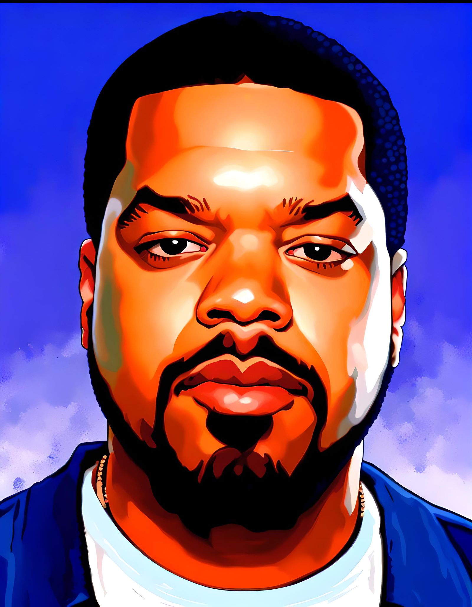 An illustration of the rapper Ice Cube. Pop Art style. - AI Generated ...