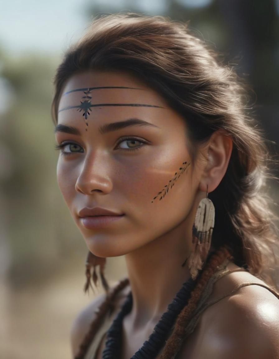 Naila - Indigenous Woman in Photorealistic Style