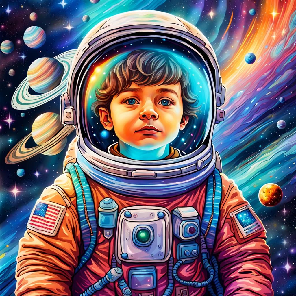 Little Spaceman - AI Generated Artwork - NightCafe Creator