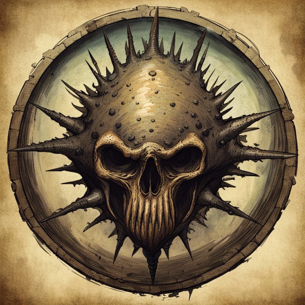 Skull Shell Logo - AI Generated Artwork - NightCafe Creator