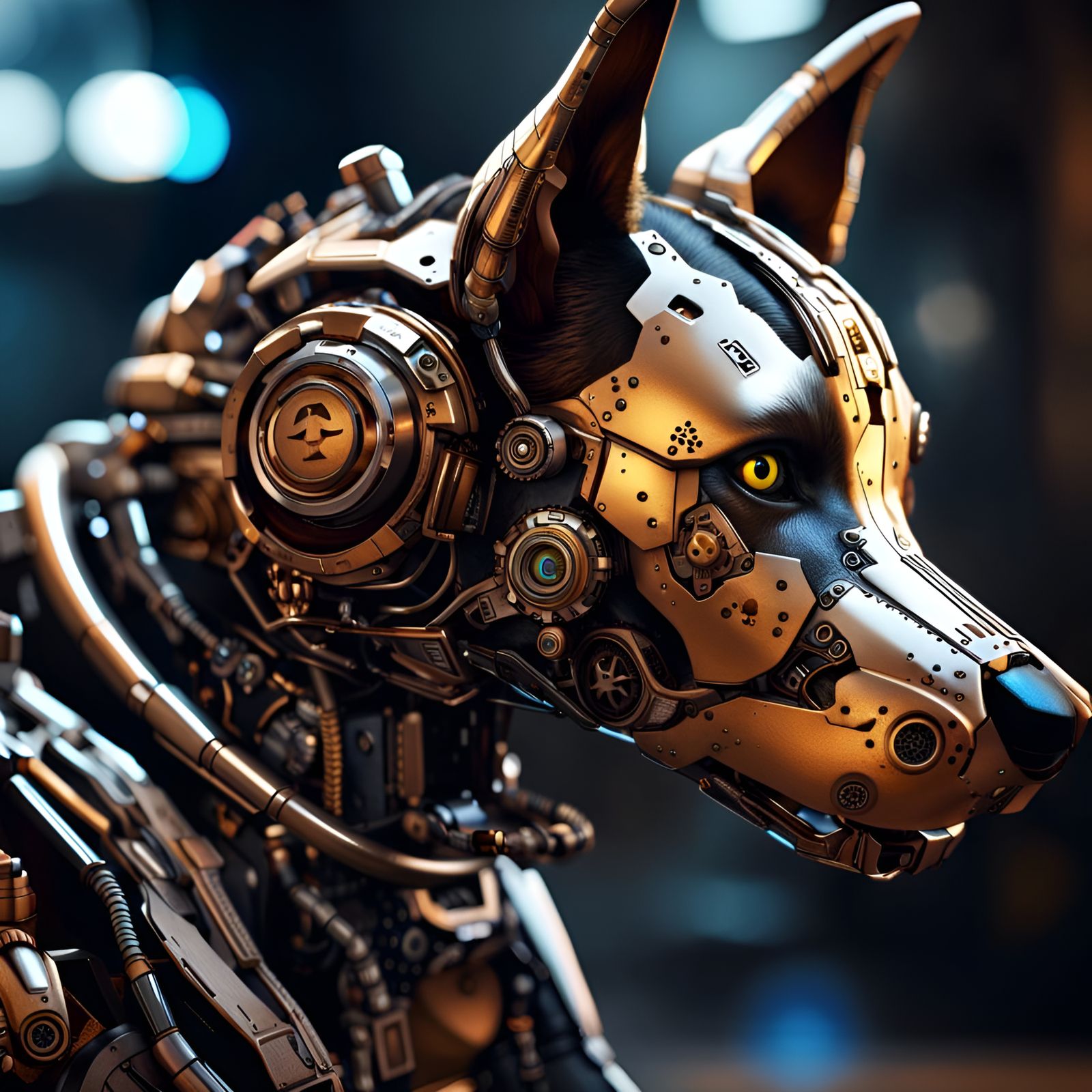 RoboDog V1 🤖🐶 - AI Generated Artwork - NightCafe Creator