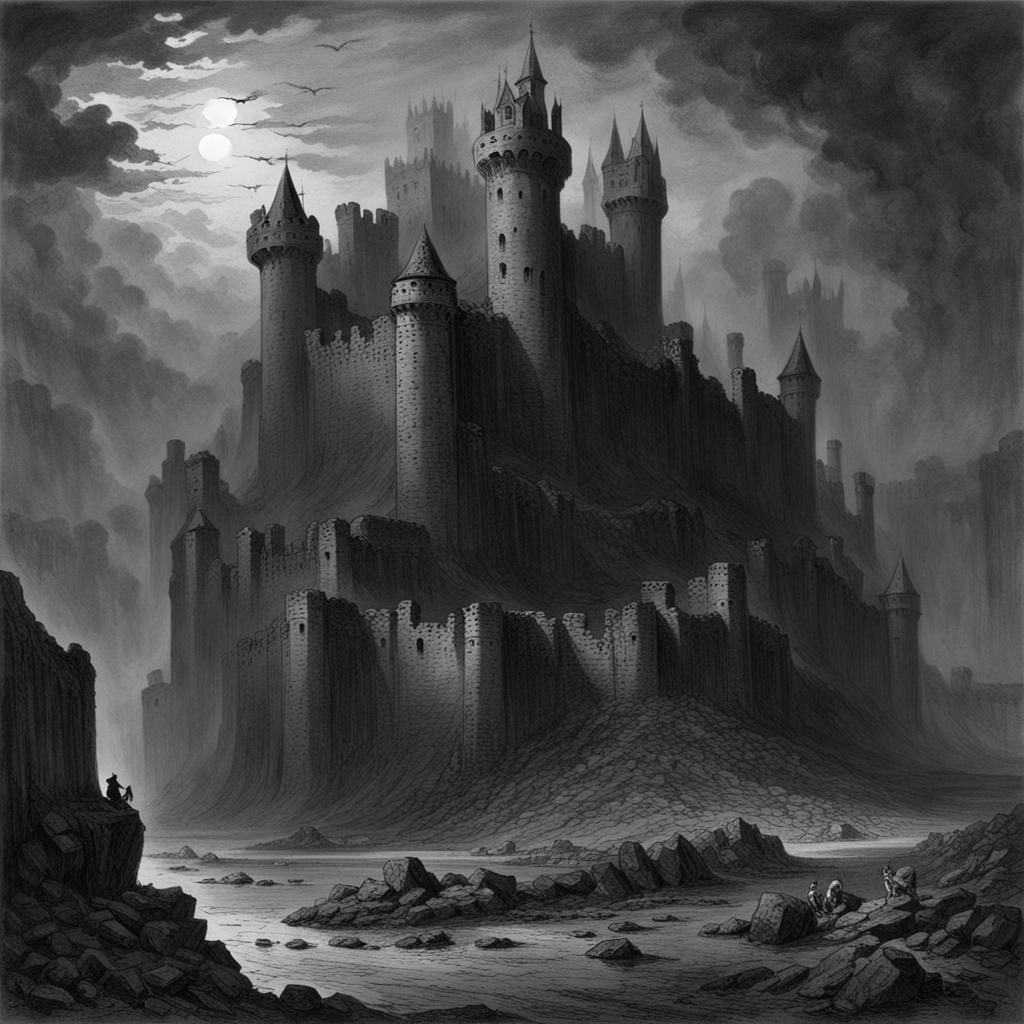 Ruins of a medieval castle - AI Generated Artwork - NightCafe Creator