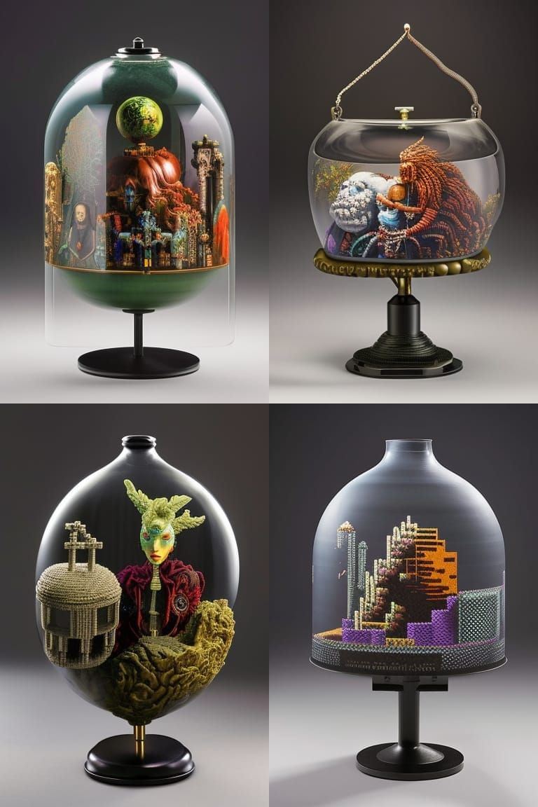 Cathodic AI Dreams: Creepy Collectibles 03 exclusive #NFTs @OpenSea # ...