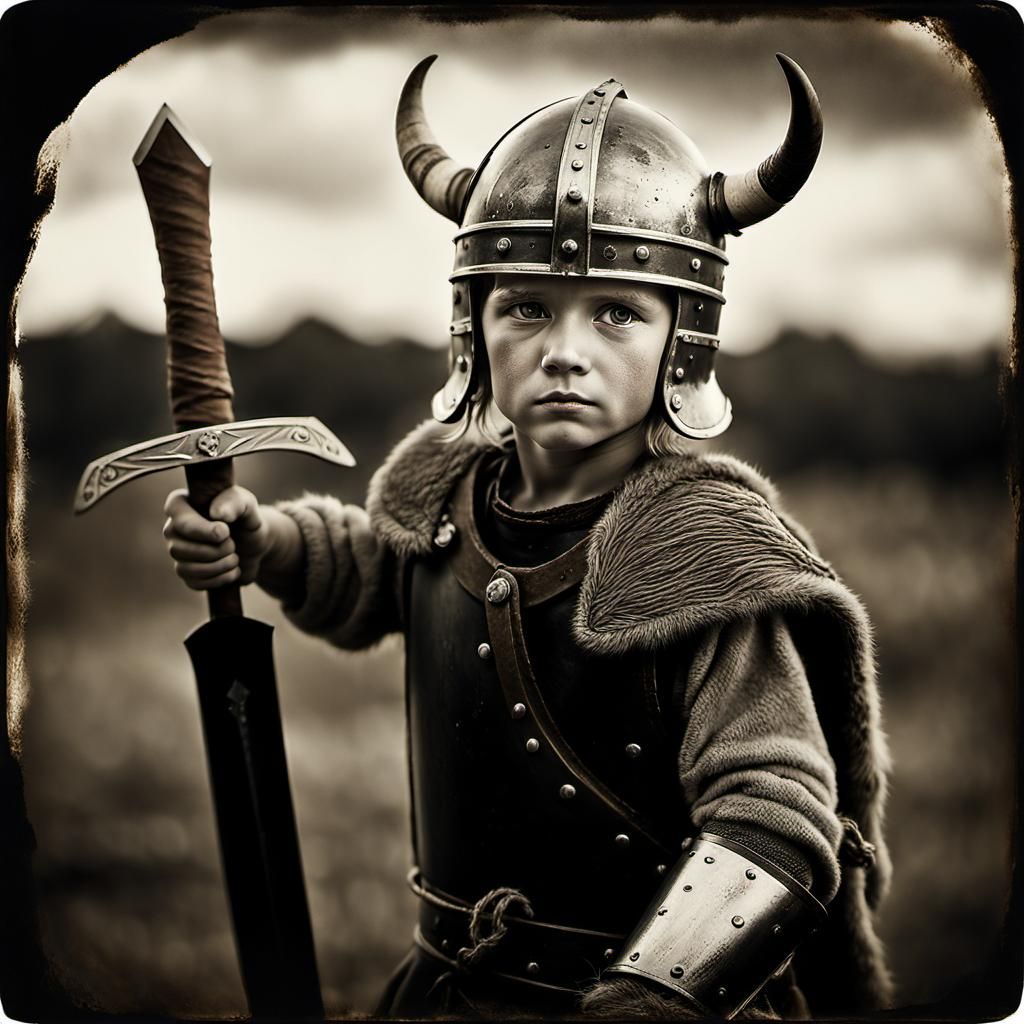Viking Boy - AI Generated Artwork - NightCafe Creator