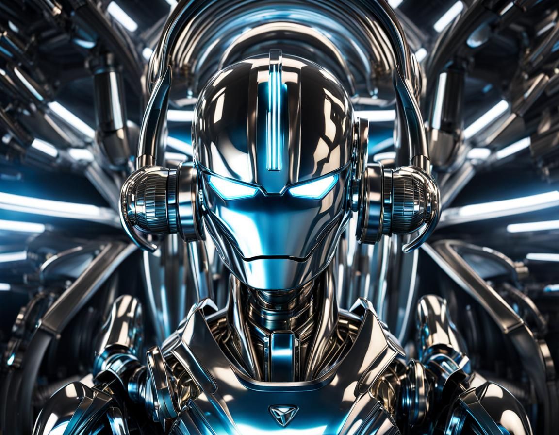 Metallic Android - AI Generated Artwork - NightCafe Creator
