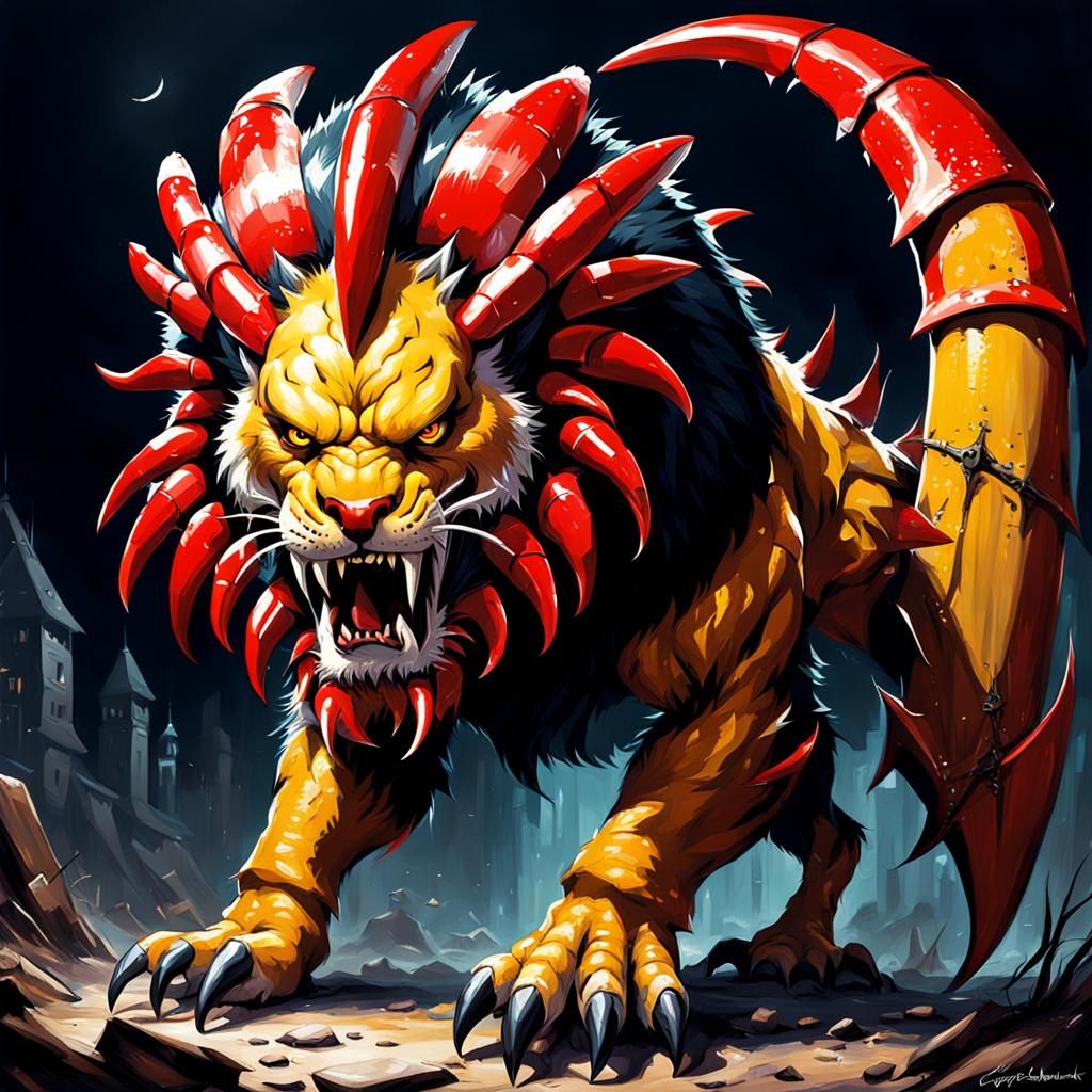 leon-monster with horror tail - AI Generated Artwork - NightCafe Creator