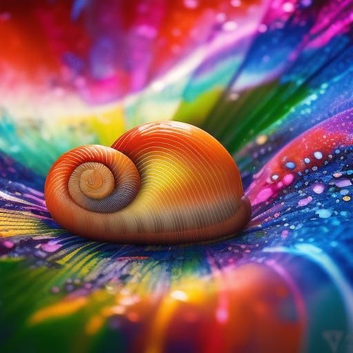 snail artist - AI Generated Artwork - NightCafe Creator