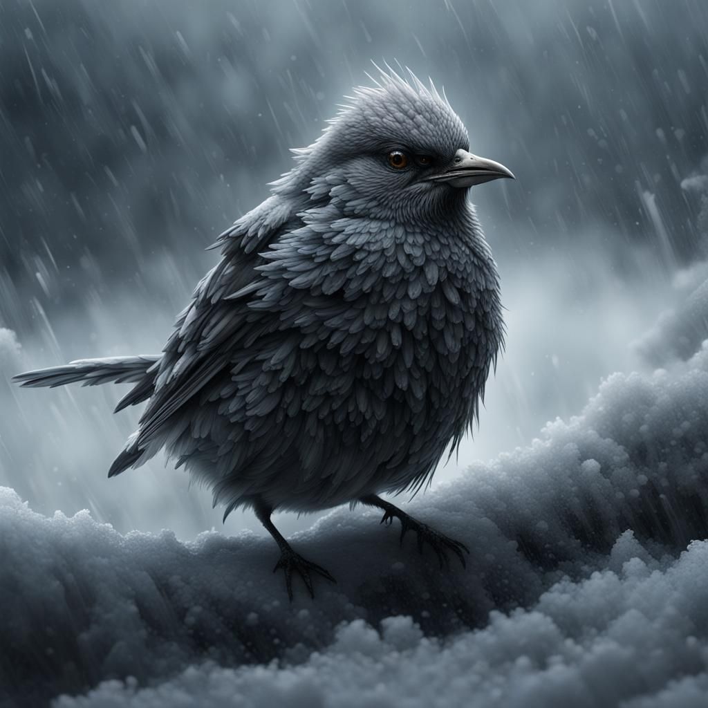 Ice Bird - AI Generated Artwork - NightCafe Creator