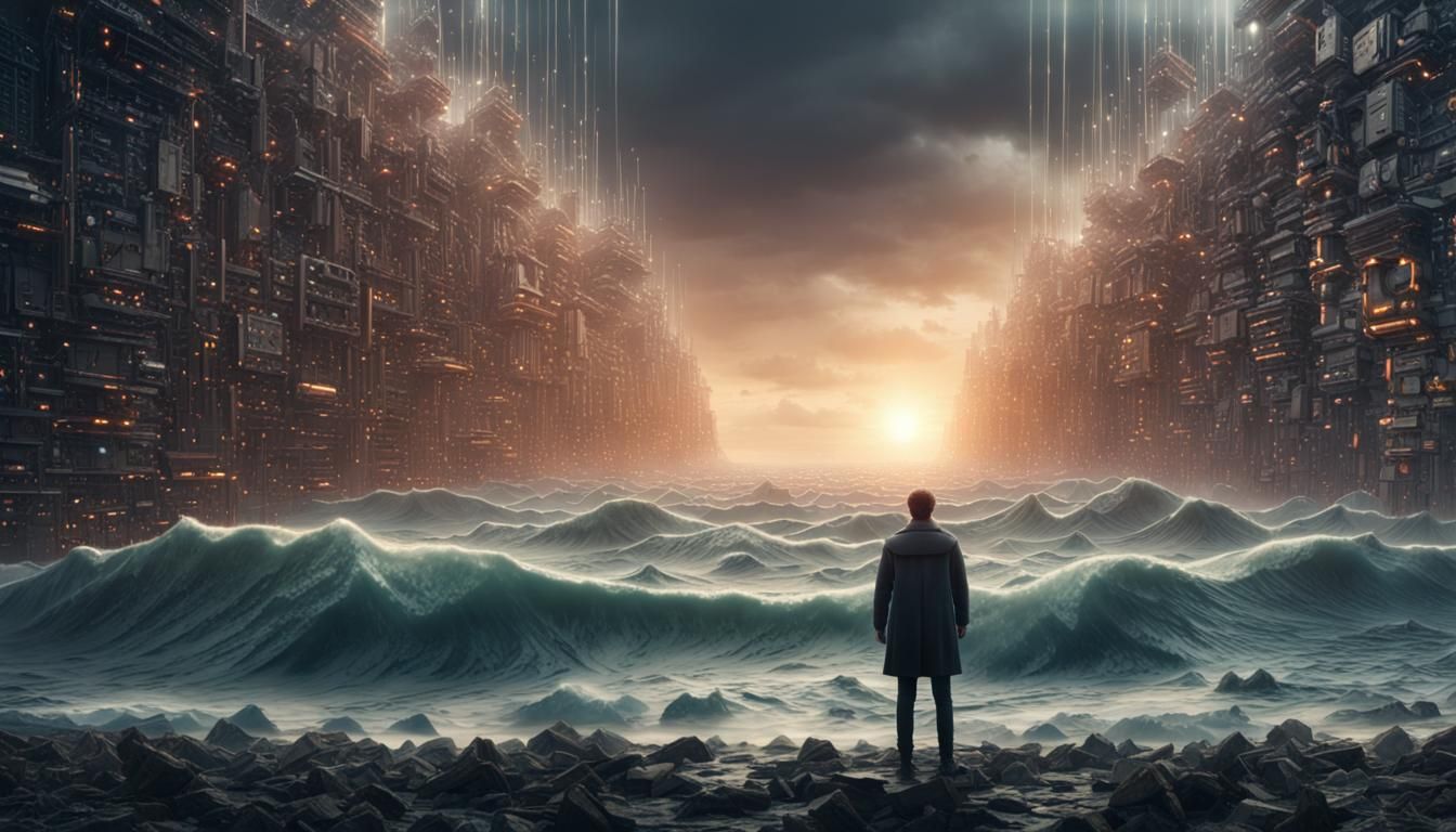 "Crunching Data" - AI Generated Artwork - NightCafe Creator