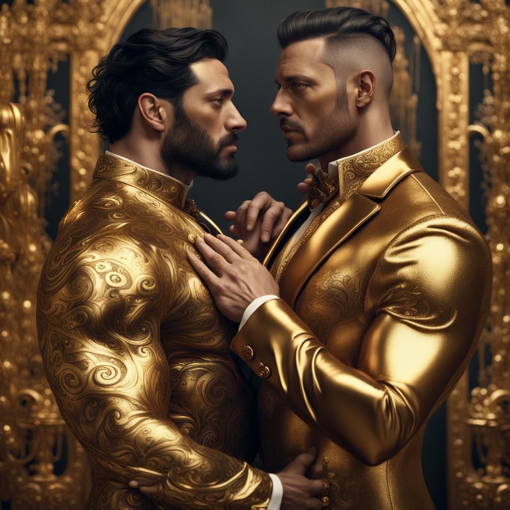 Golden Embrace - AI Generated Artwork - NightCafe Creator