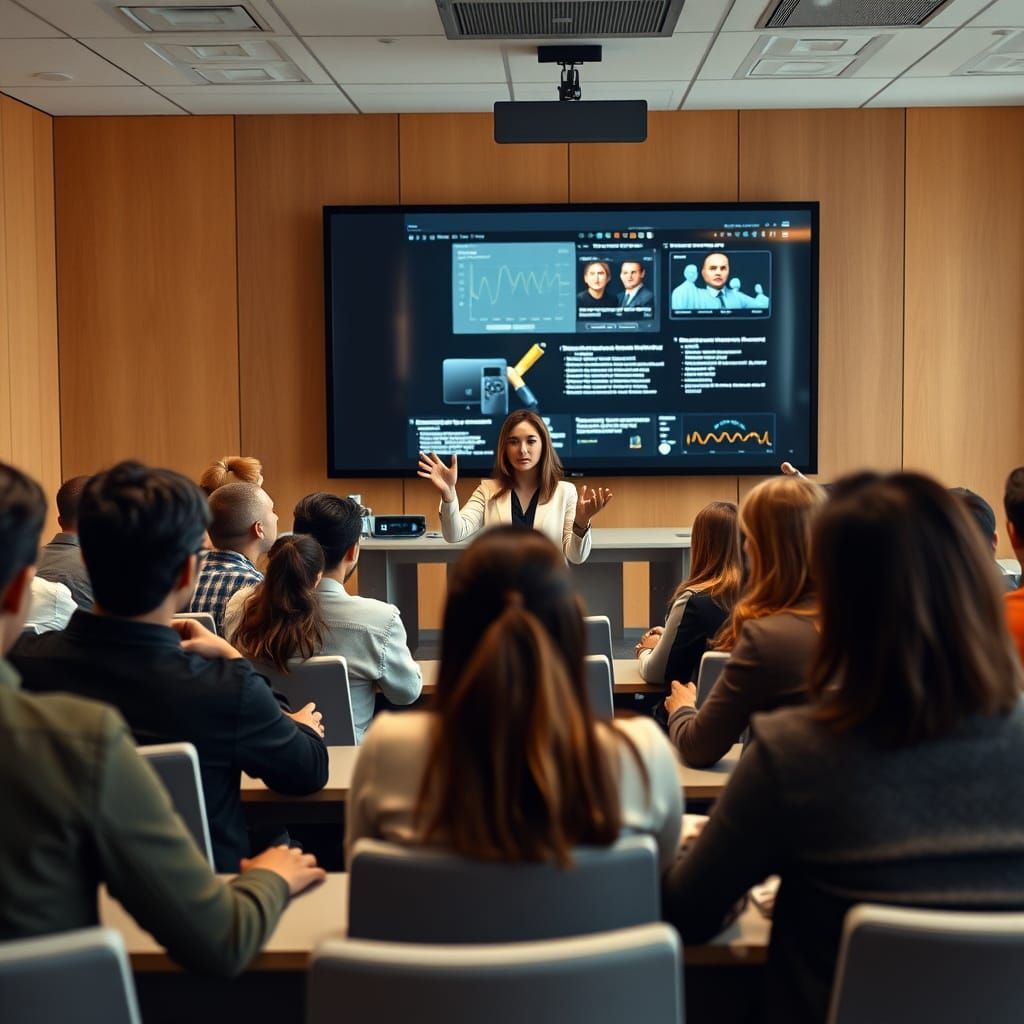 Learn - Telecommunications Students Engage with Virtual Lect...