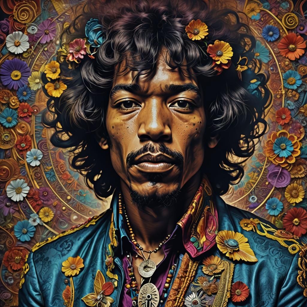 Jimmy Hendrix - AI Generated Artwork - NightCafe Creator