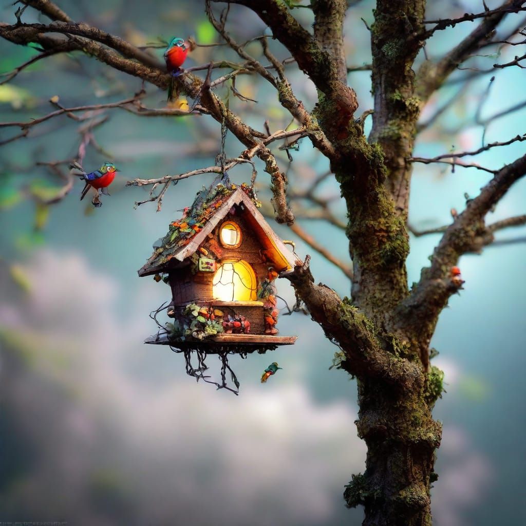 Casa de pájaros. - Casa de pájaros.