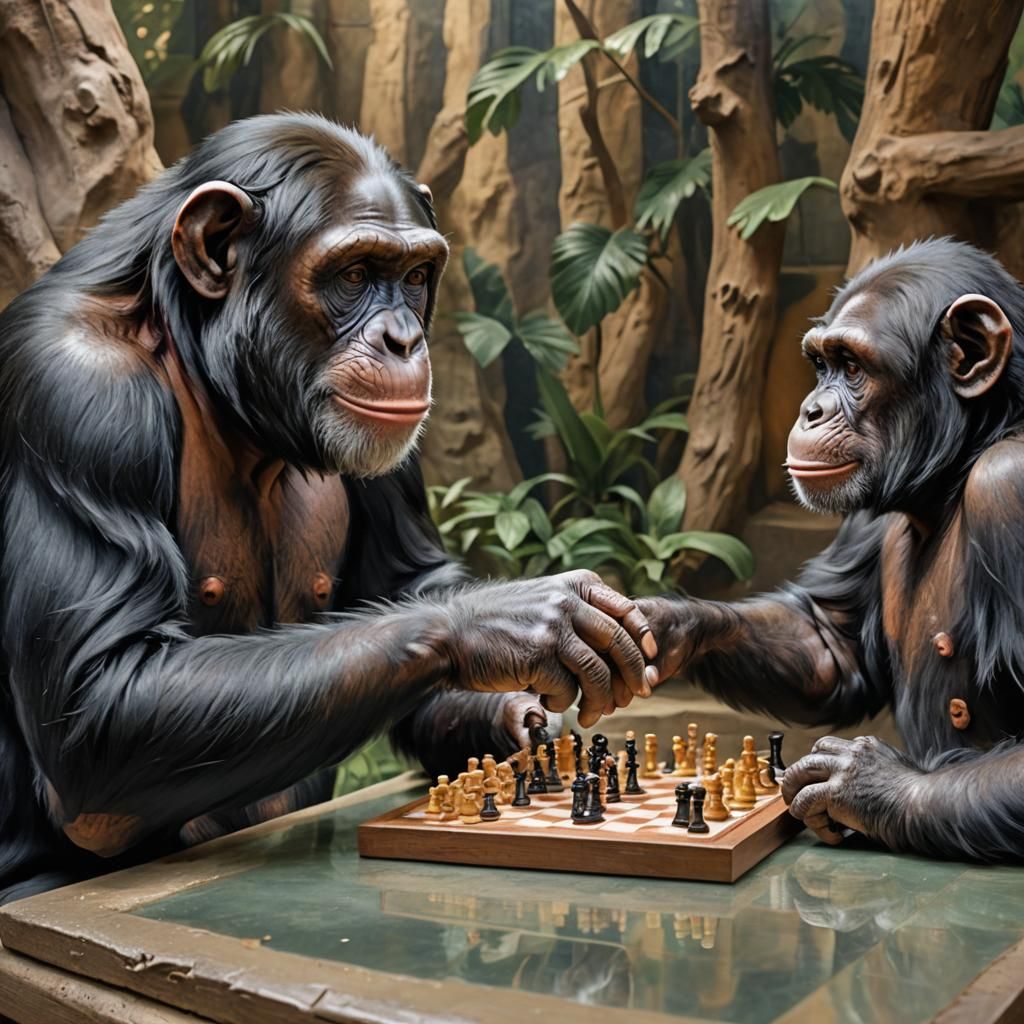 Earth's Smartest Primates - AI Generated Artwork - NightCafe Creator