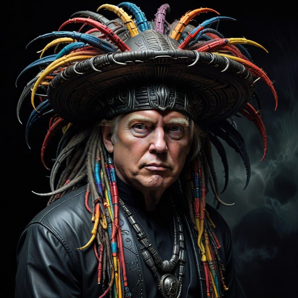 Donald Trump with a rasta style - Donald Trump in a Vibrant ...