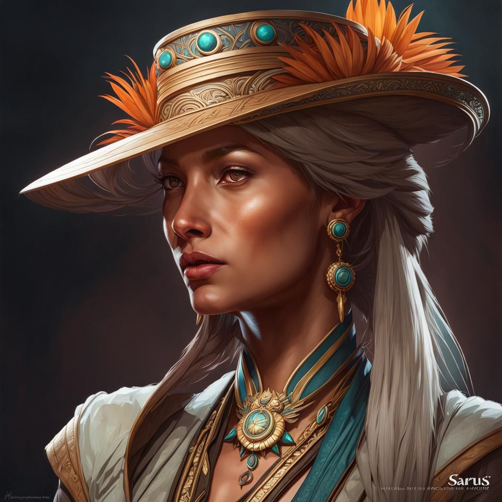 Portrait Based on Username (Sarus Sandhill) - AI Generated Artwork ...