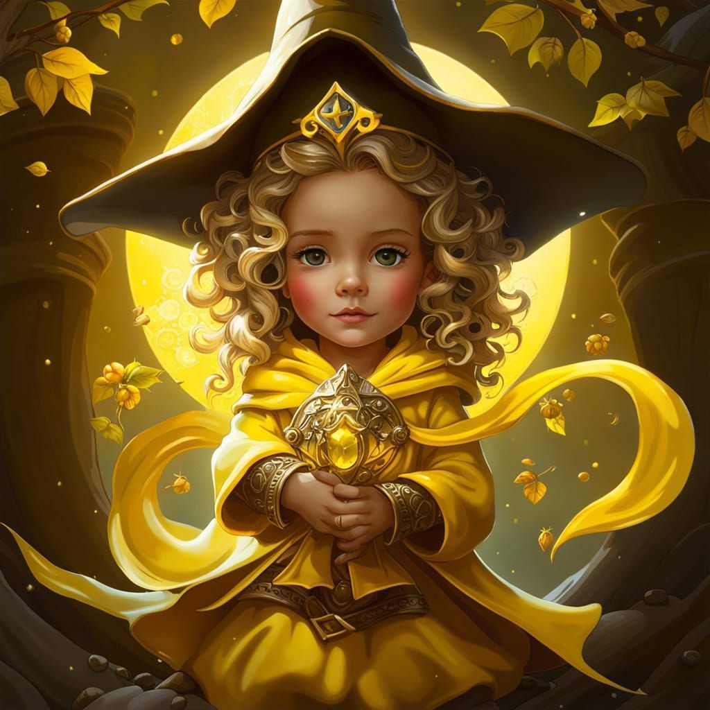 Little yellow wizard - AI Generated Artwork - NightCafe Creator