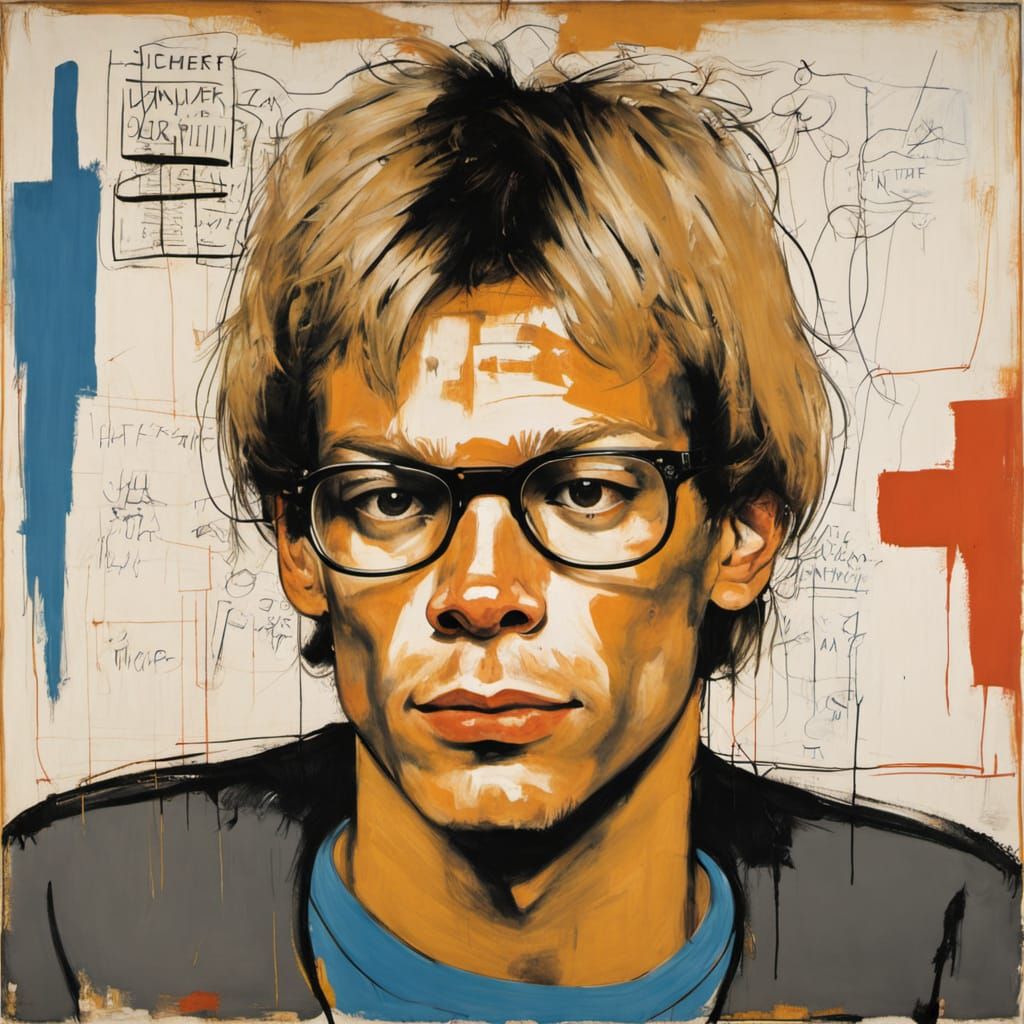 Neon Portrait of Infamous Serial Killer - AI Art