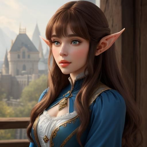 A beautiful elf like La belle enfant from beauty and the beast with ...