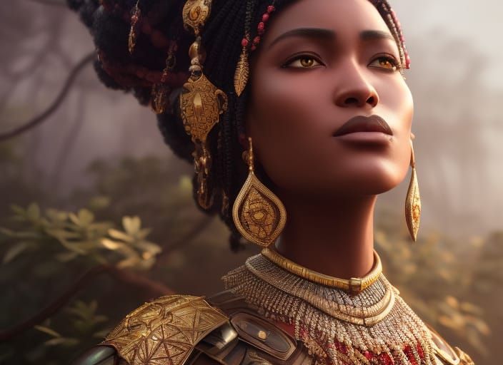 Tribe woman - AI Generated Artwork - NightCafe Creator