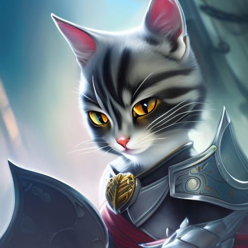 KNIGHT cat - AI Generated Artwork - NightCafe Creator