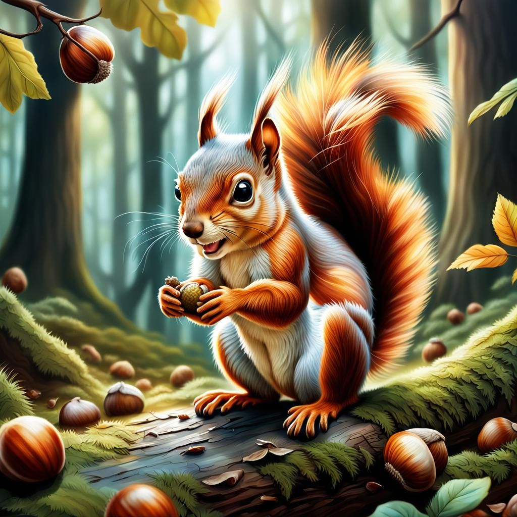Squirrel - AI Generated Artwork - NightCafe Creator
