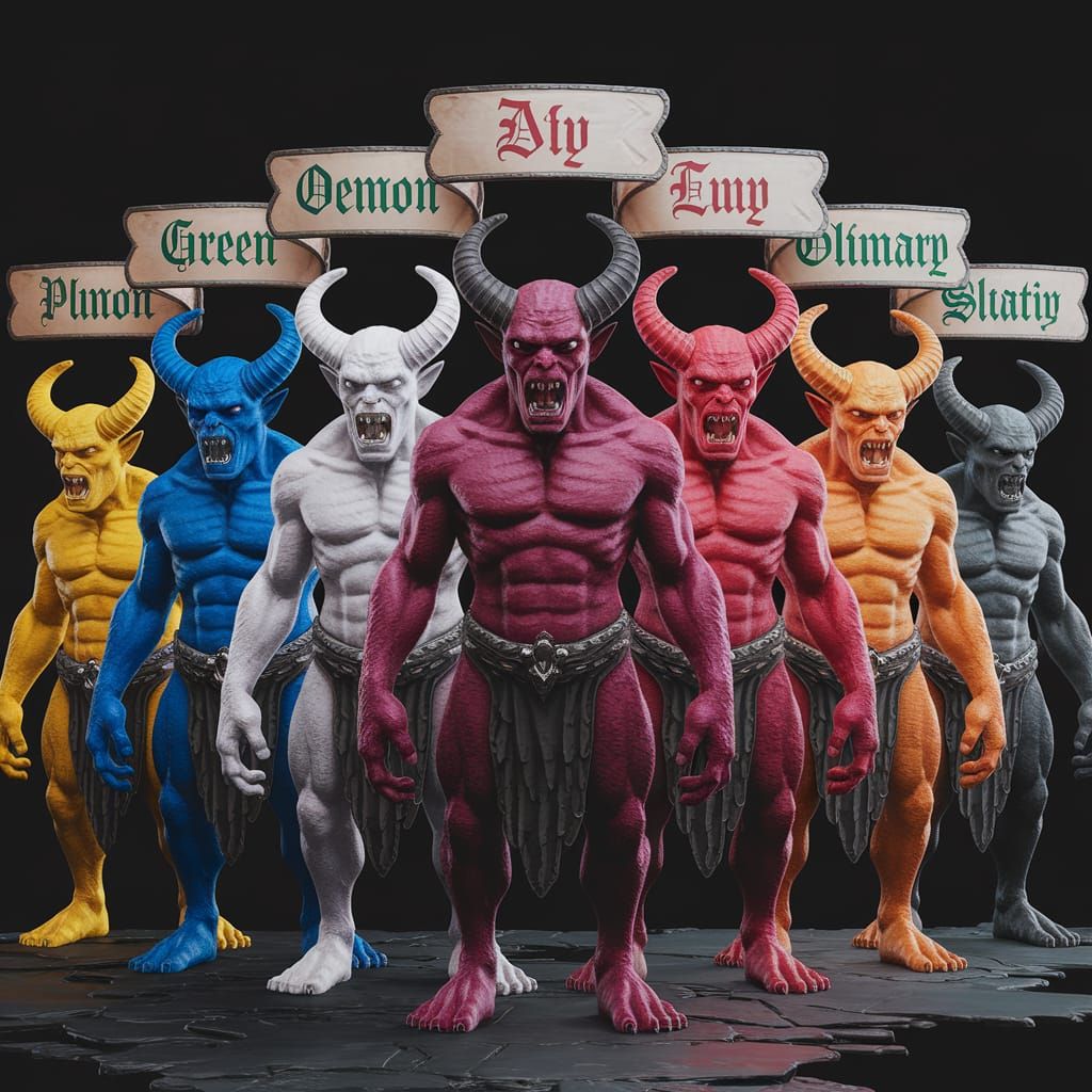 Seven demons of Deadly Sins - Seven demons of Deadly Sins