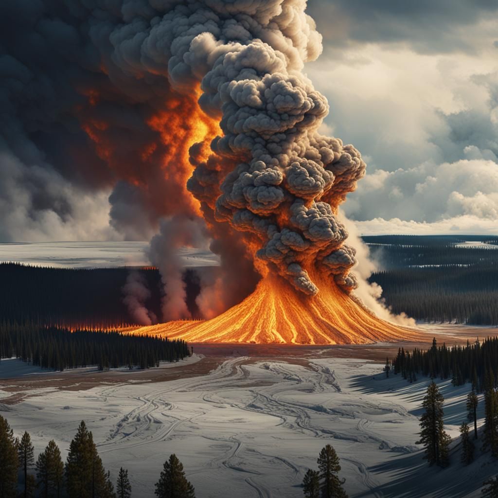 Yellowstone Volcano Eruption Super Volcano Volcanic