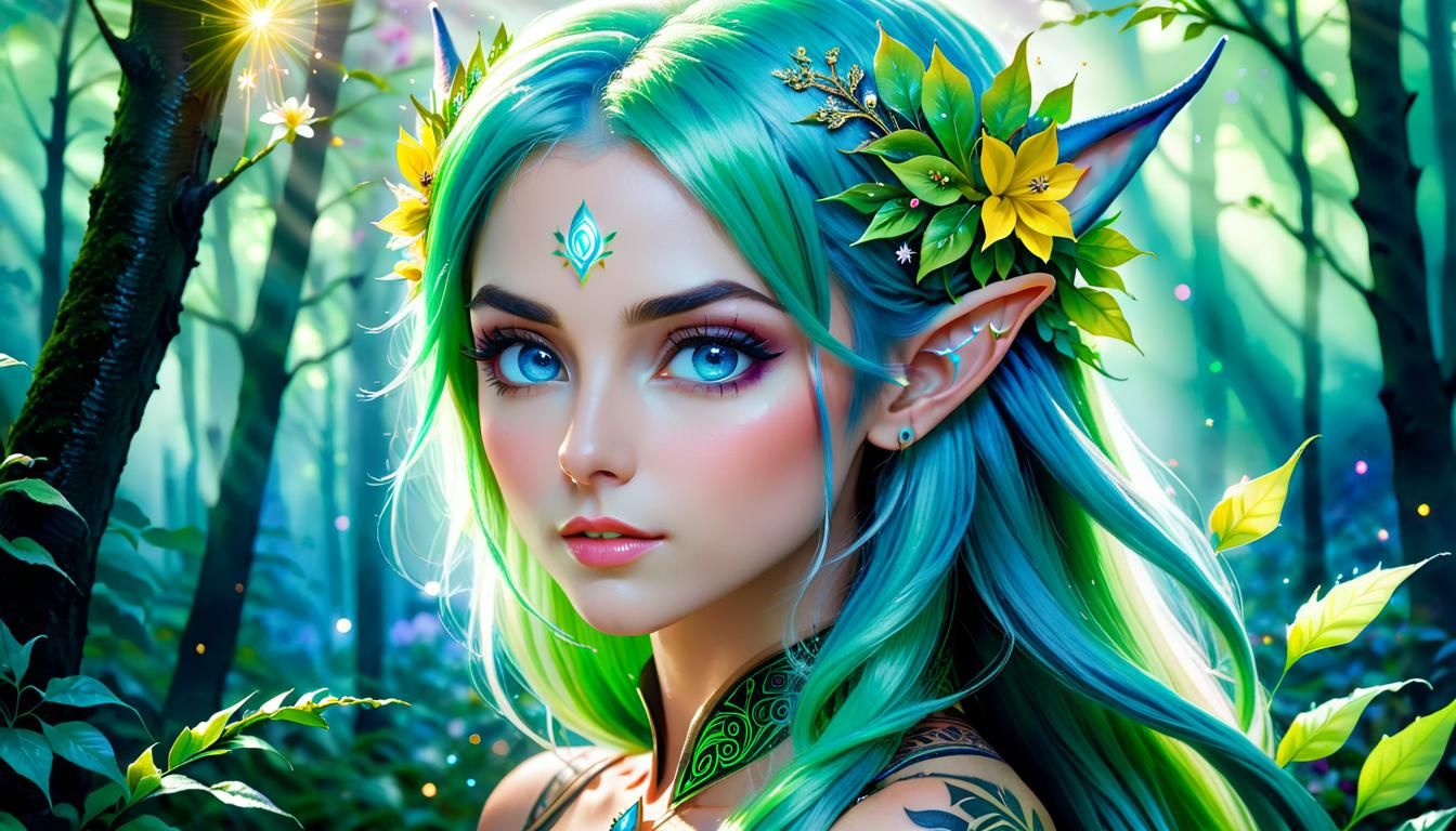 Elf Portrait - AI Generated Artwork - NightCafe Creator