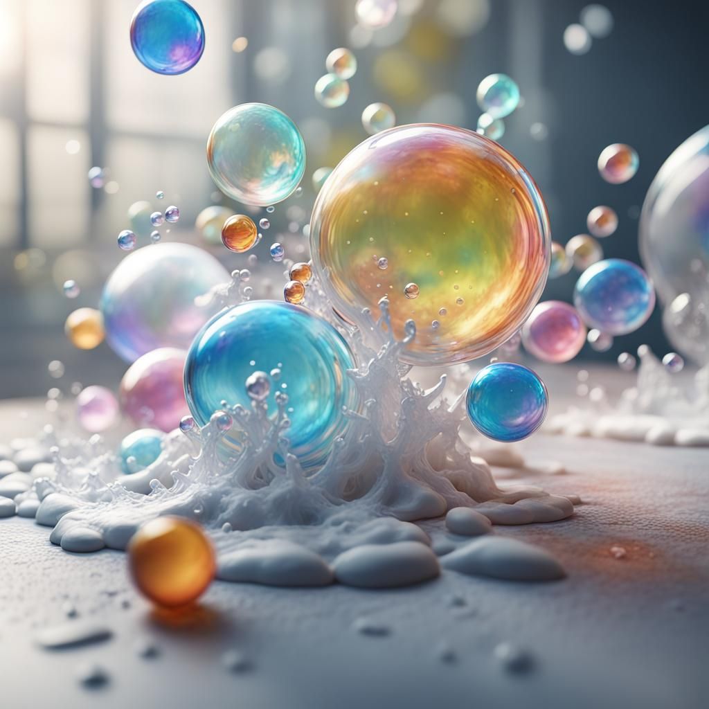 BUBBLE INVASION - AI Generated Artwork - NightCafe Creator