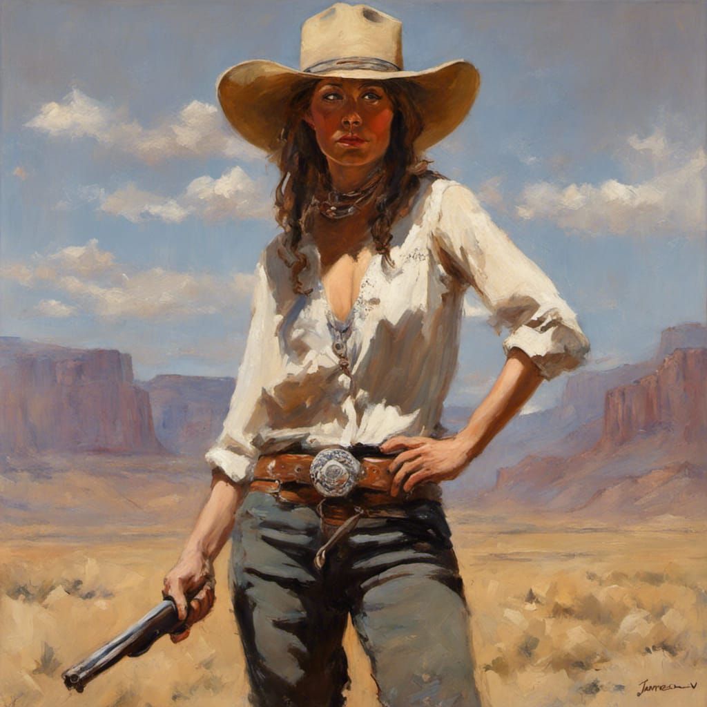 Western woman - AI Generated Artwork - NightCafe Creator
