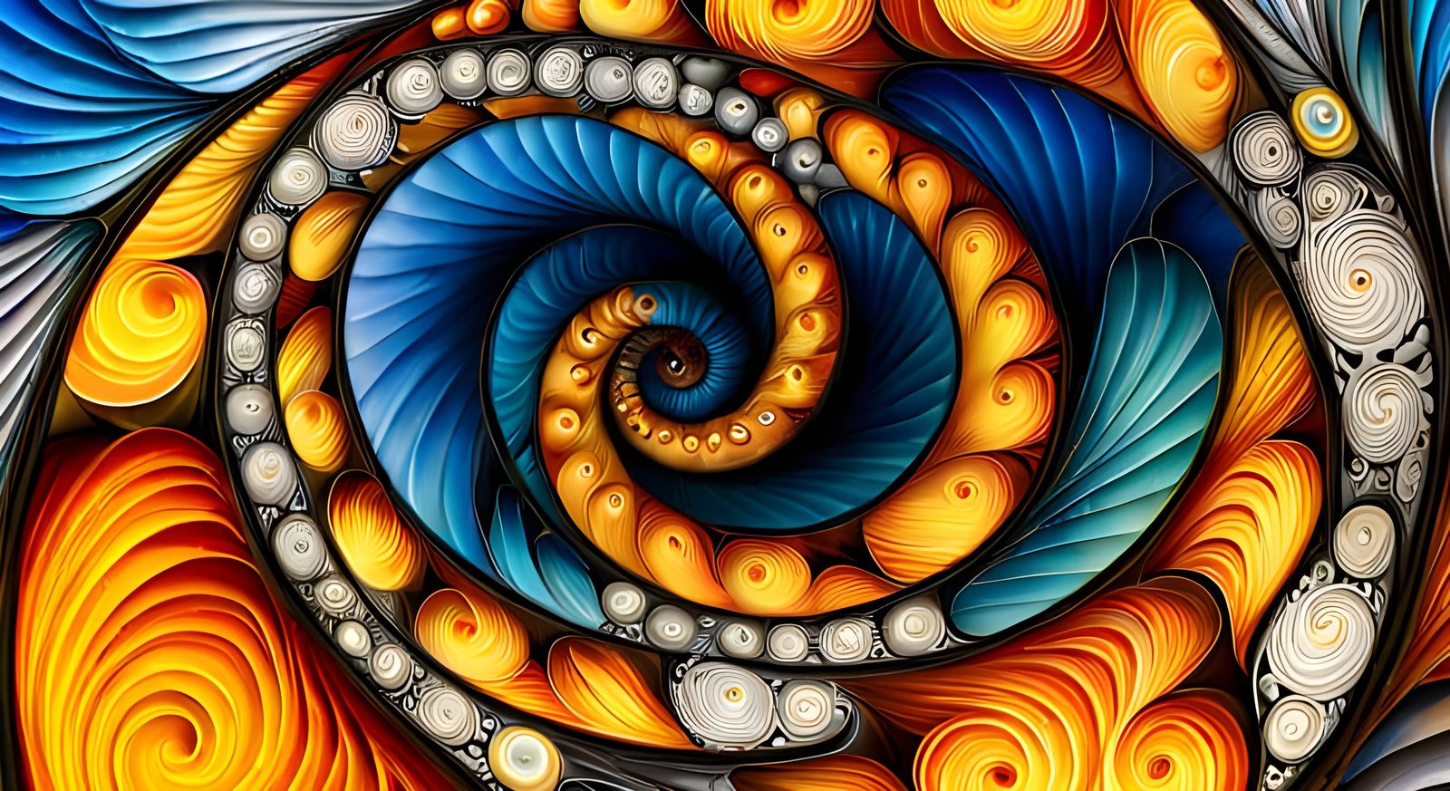 Spiral Fractal - AI Generated Artwork - NightCafe Creator