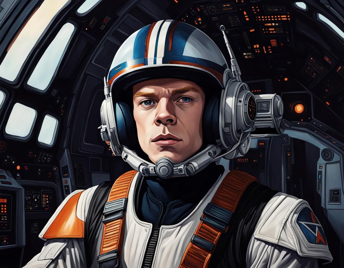 cal kestis (cameron monaghan) xwing pilot contrasting colors storybook ...