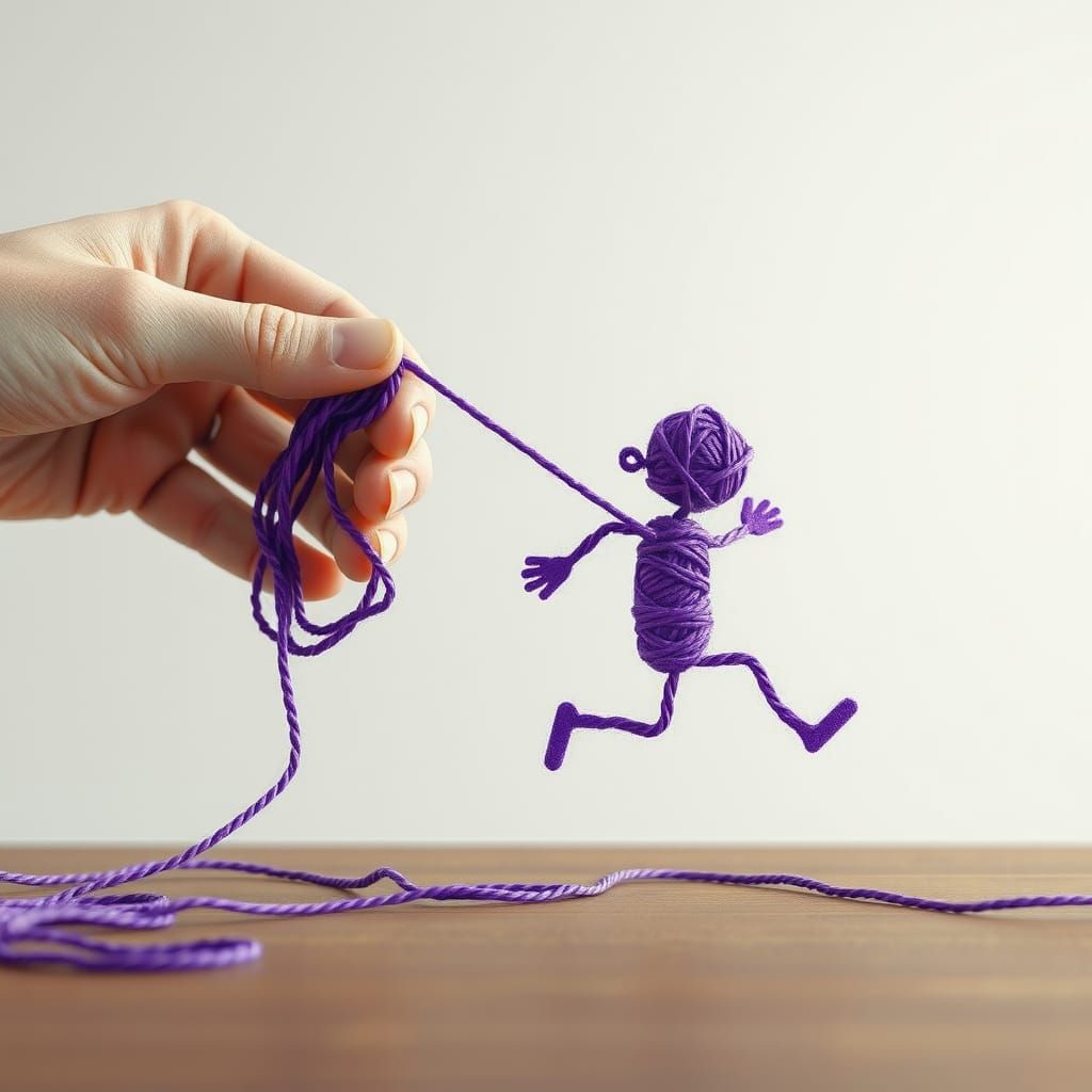 Runaway yarn - AI Generated Artwork - NightCafe Creator