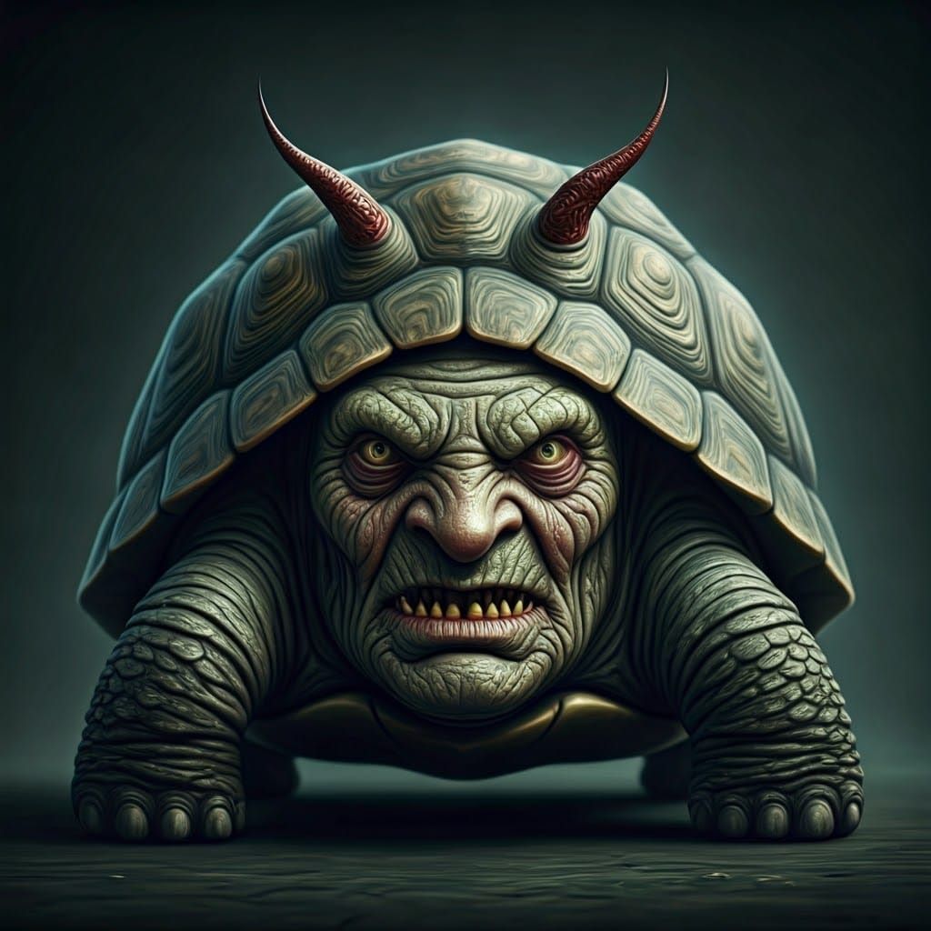 Turtle Man II - Ancient, Twisted Turtle-Devil Hybrid in Maca...
