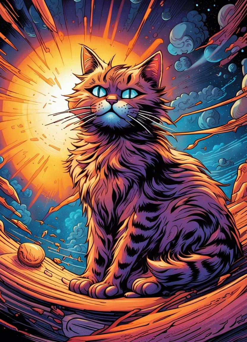 Awesome Cat - AI Generated Artwork - NightCafe Creator