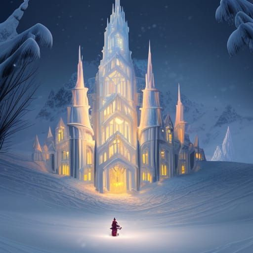 Icicle Cathedral - AI Generated Artwork - NightCafe Creator