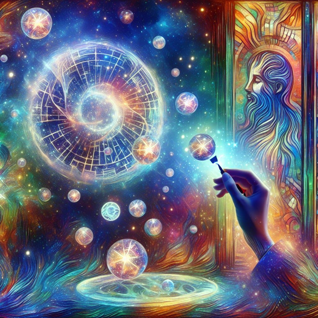 Tapping into universal abundance - AI Generated Artwork - NightCafe Creator