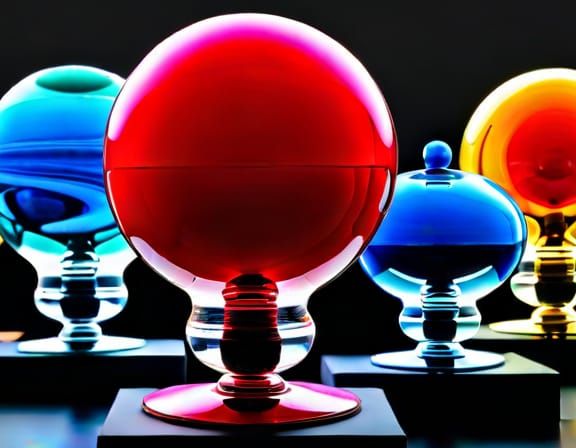 glass sculptures - AI Generated Artwork - NightCafe Creator