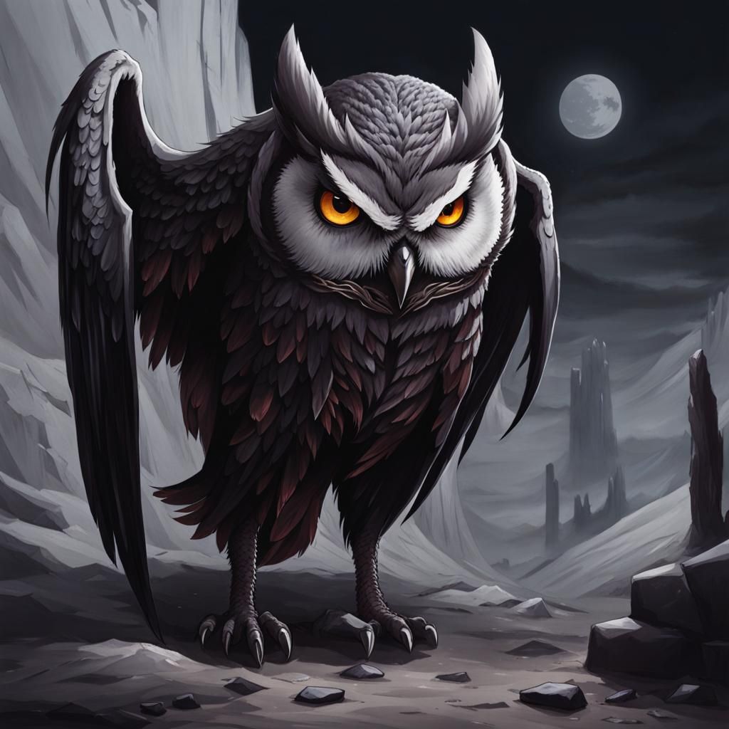 Owl Demon - AI Generated Artwork - NightCafe Creator