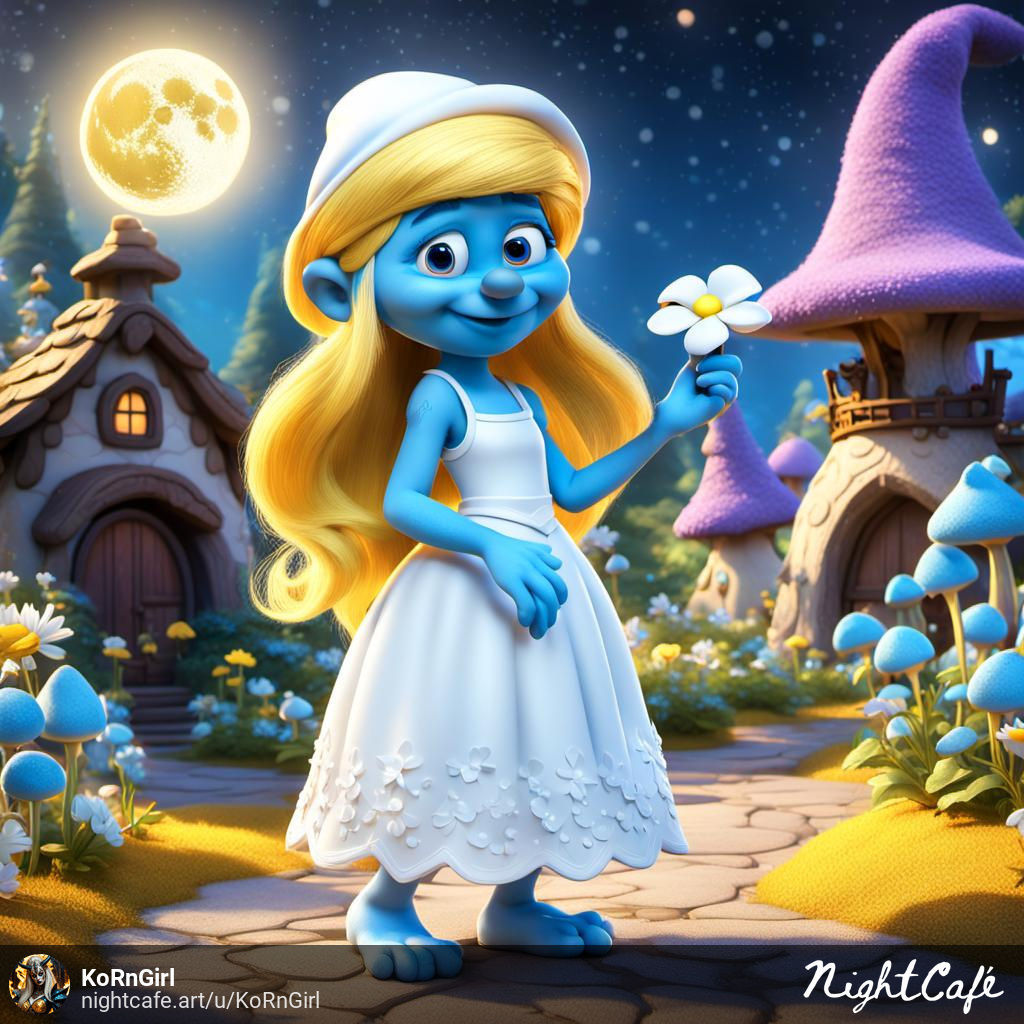 Smurfette - AI Generated Artwork - NightCafe Creator