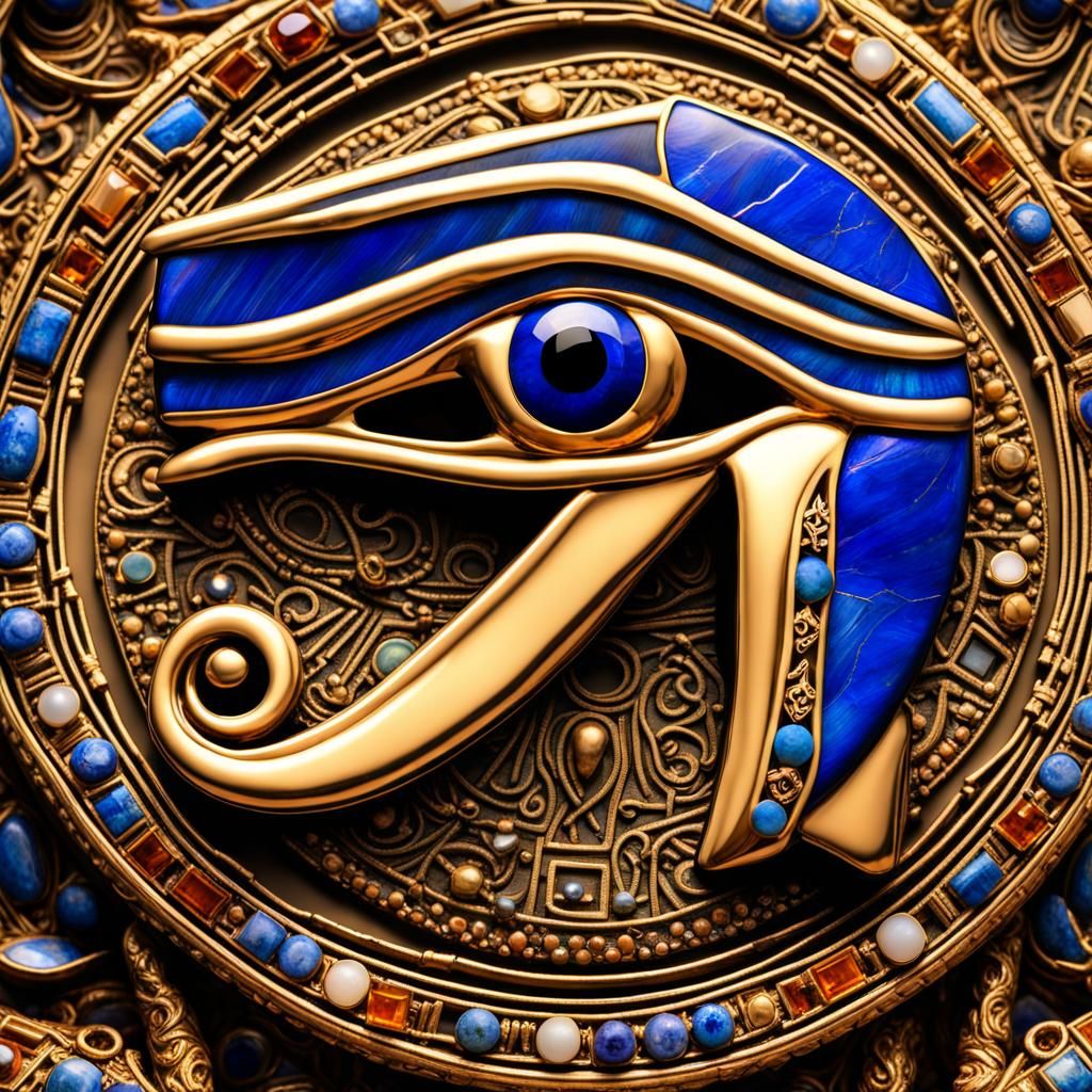 The Eye of Horus, also known as the "Wadjet" or "Udjat" eye - AI ...