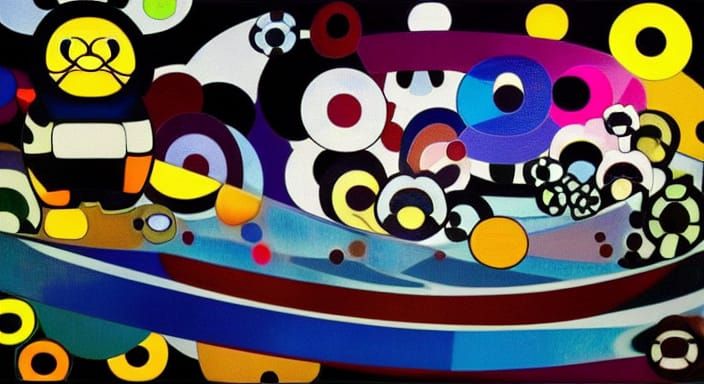 kaleidoscopic - Vibrant Anime-Inspired Garden Scene in Whim...