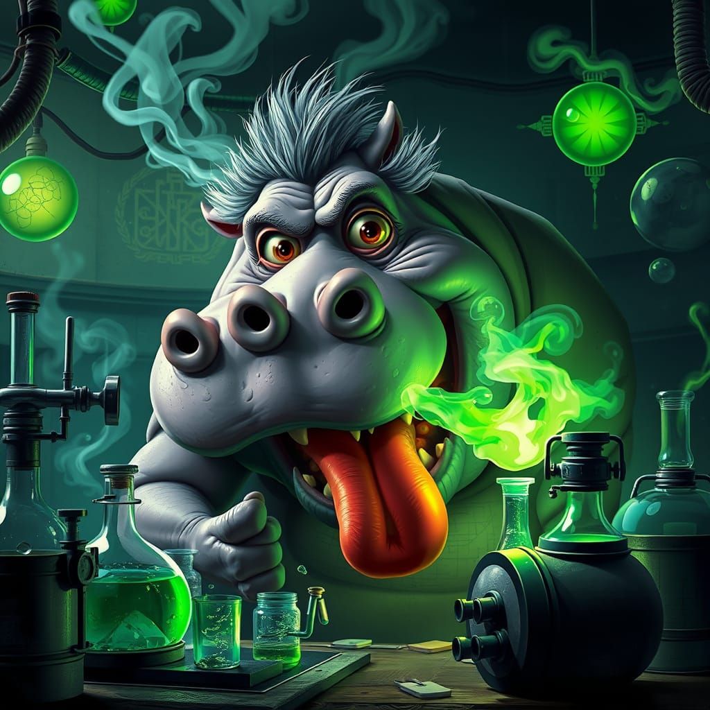 I have a nose for good science - Vampire Hippo Scientist in ...