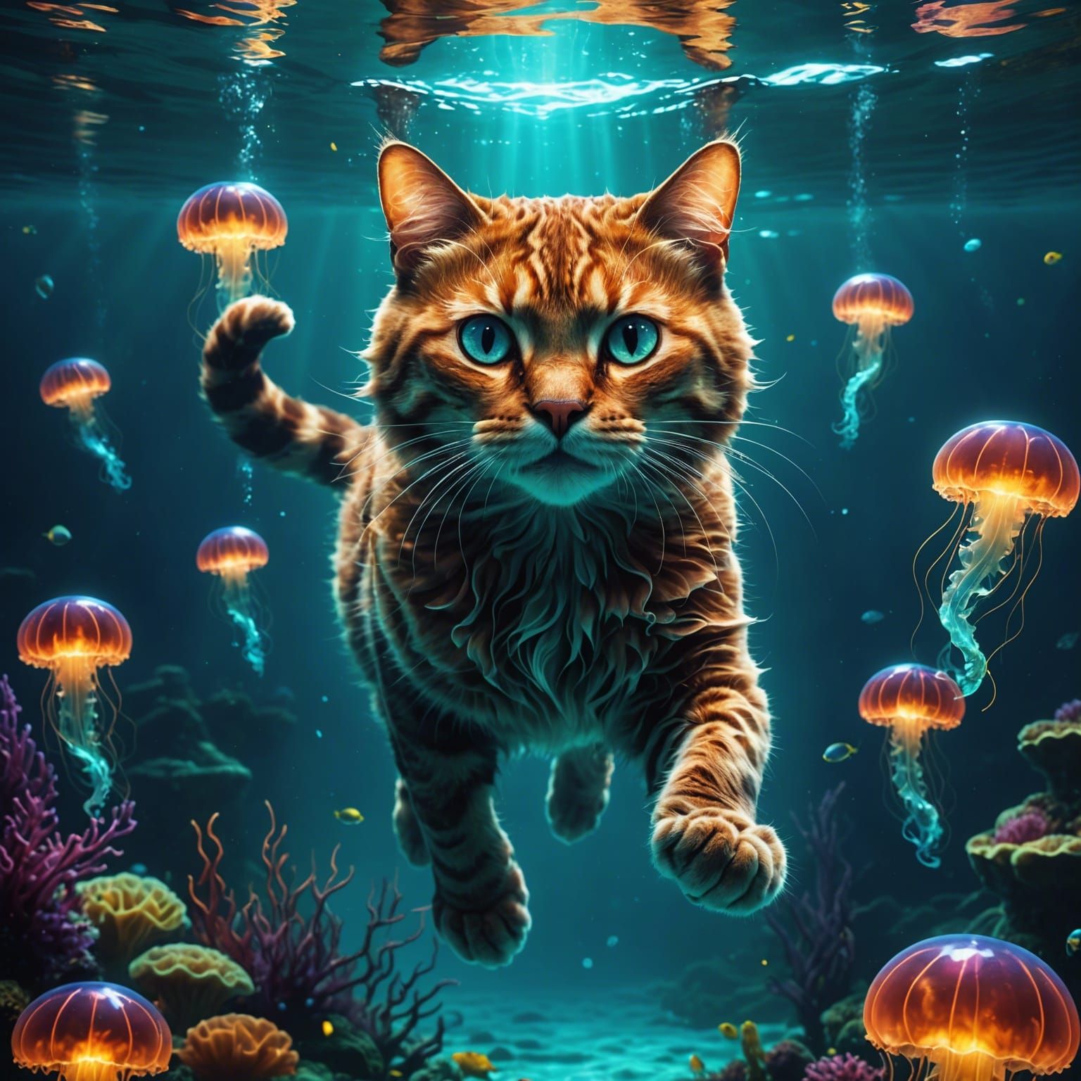 Cat (UW #2 ) - AI Generated Artwork - NightCafe Creator