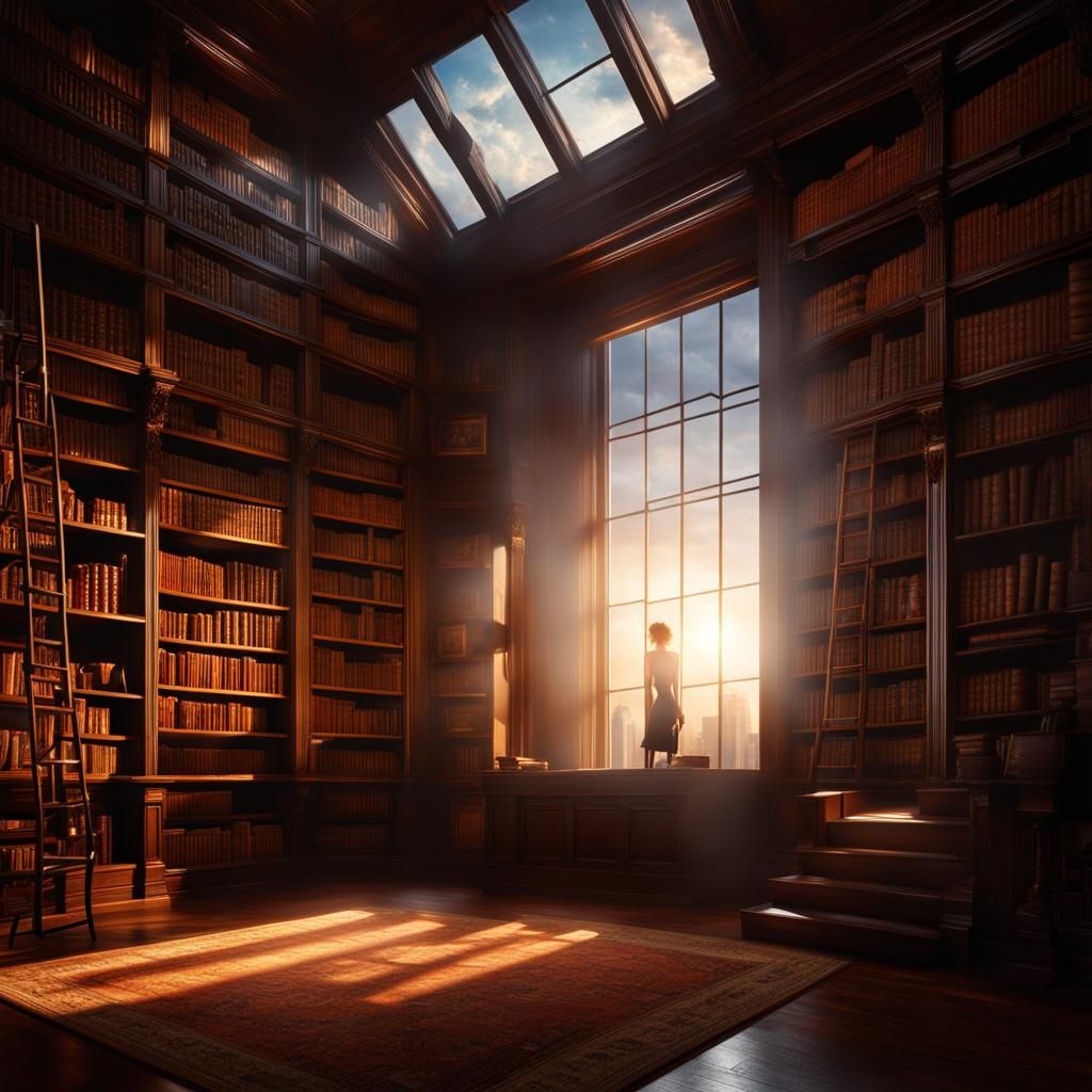 A library - AI Generated Artwork - NightCafe Creator