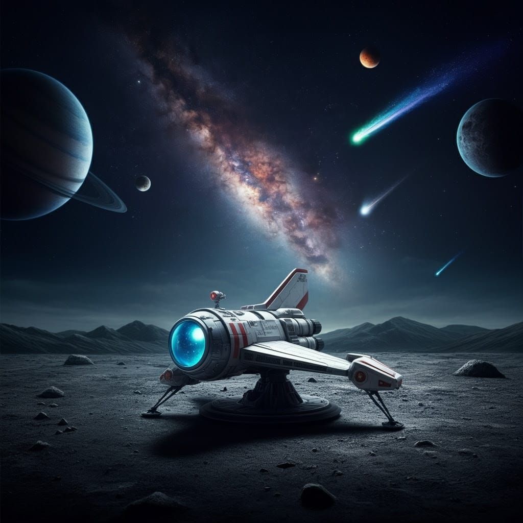 Hyper Realistic Lunar Odyssey - AI Art