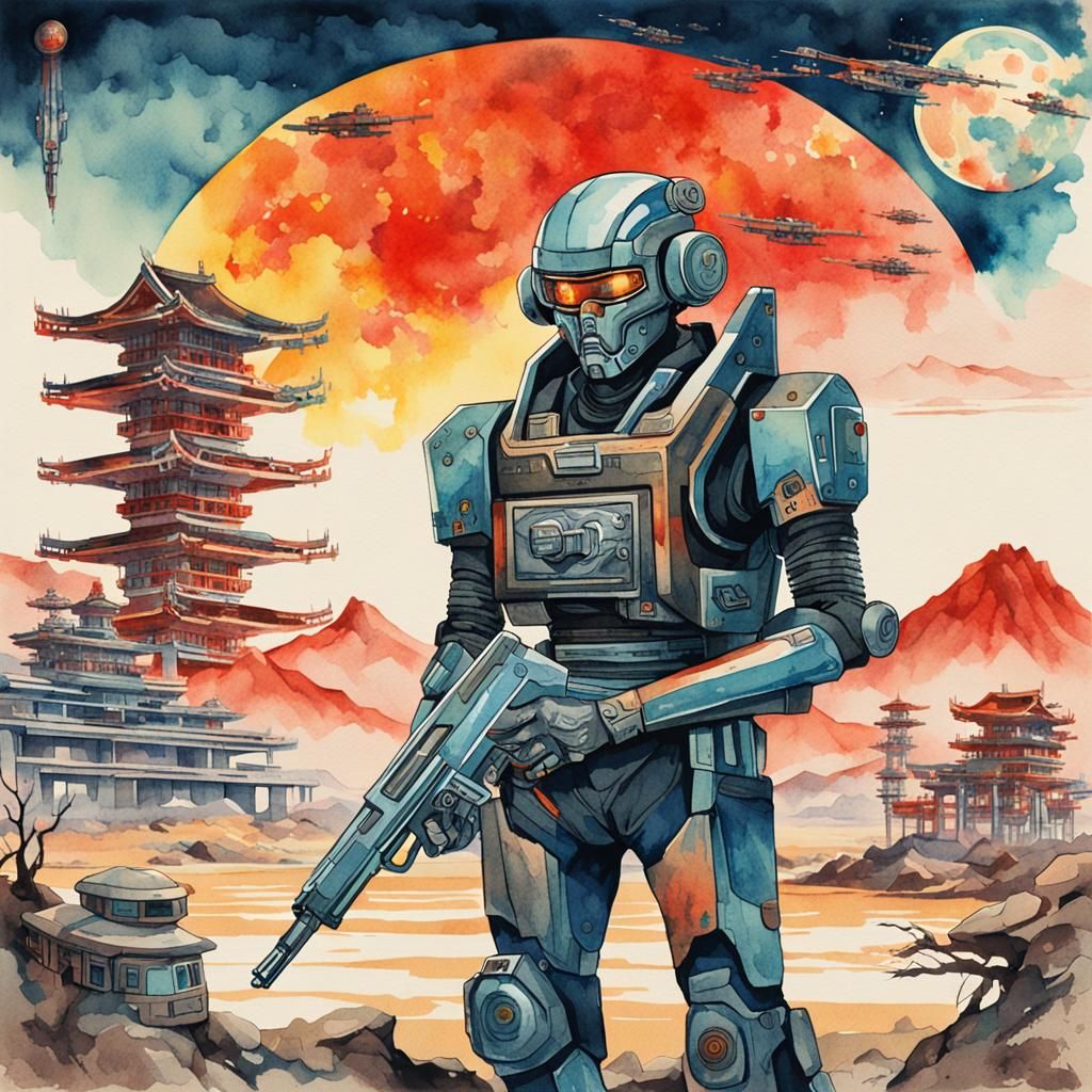 Cyborg attack - AI Generated Artwork - NightCafe Creator