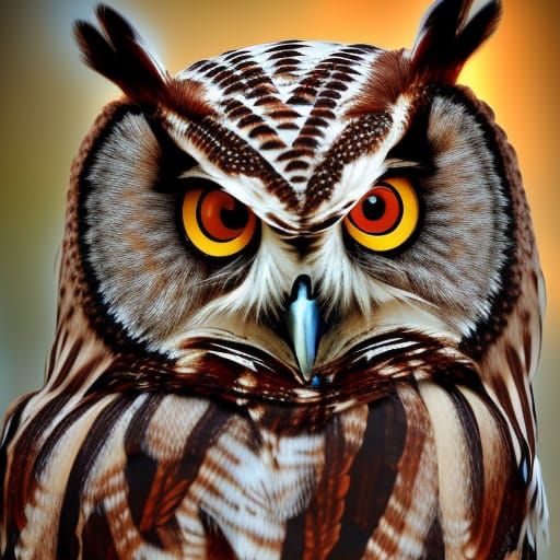 Aztec owl - AI Generated Artwork - NightCafe Creator